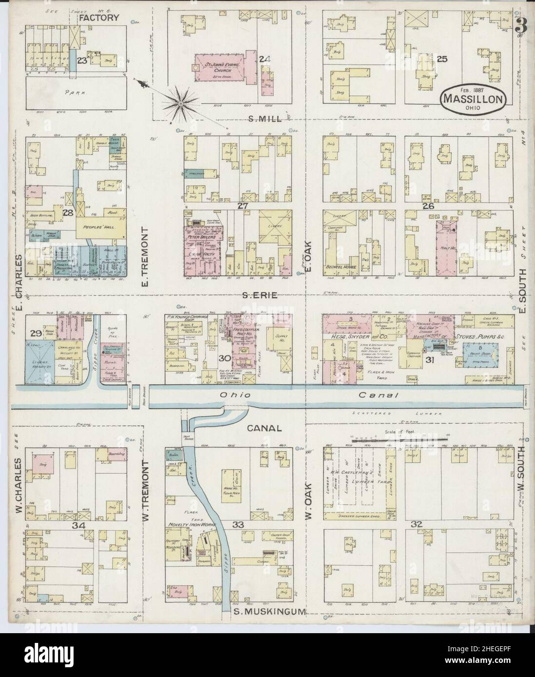Massillon map hi-res stock photography and images - Alamy