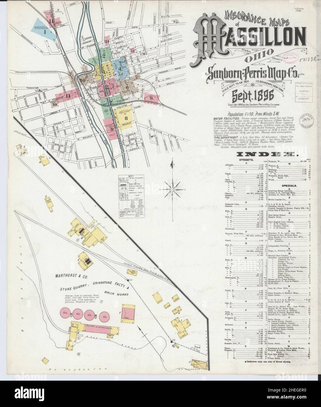 Map of massillon hi-res stock photography and images - Alamy