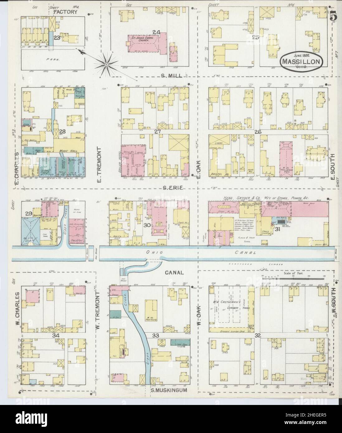 Massillon ohio map hi-res stock photography and images - Alamy