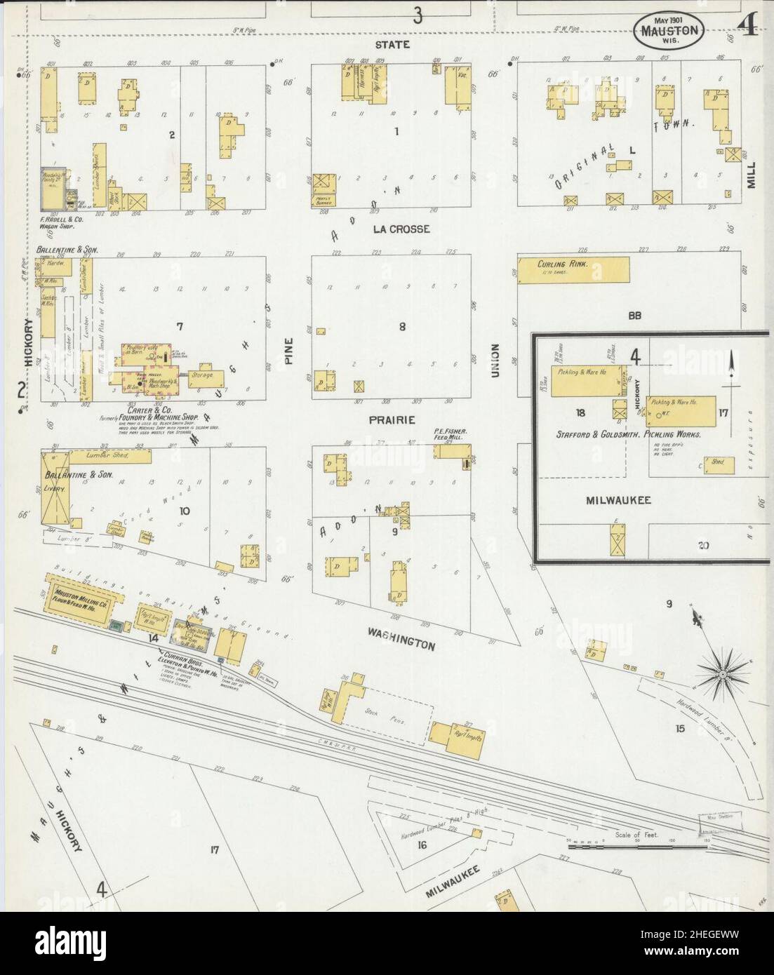 Map of juneau wisconsin hi-res stock photography and images - Alamy