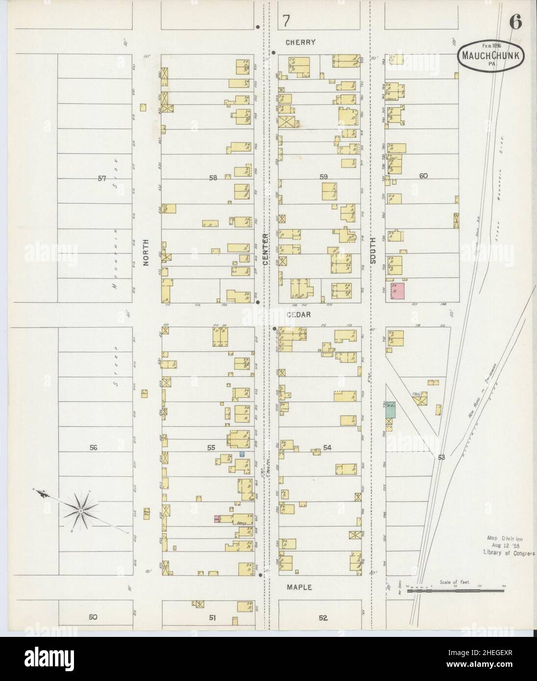 Sanborn Fire Insurance Map from Mauch Chunk, Carbon County ...