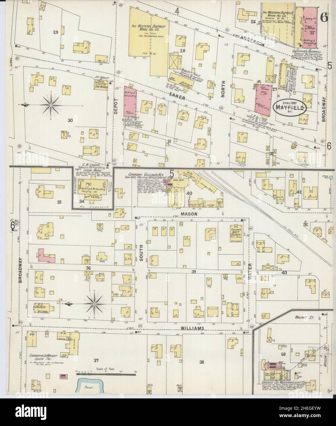 Graves county map hi-res stock photography and images - Alamy