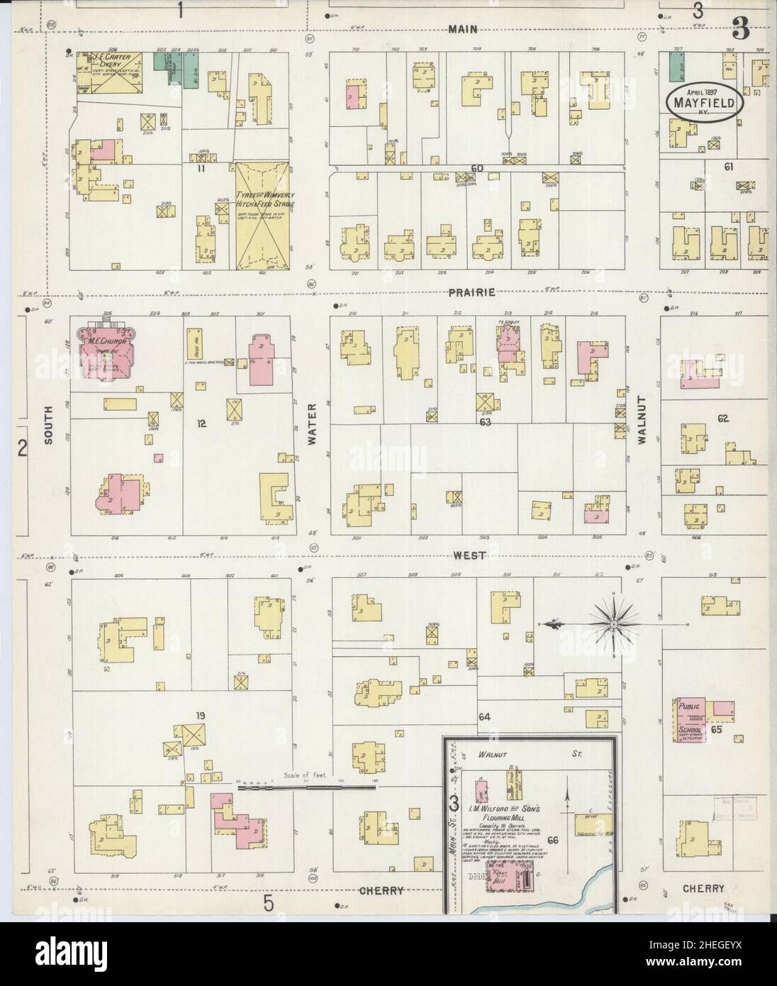 Graves county map hi-res stock photography and images - Alamy