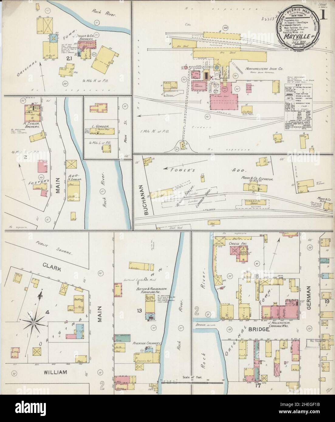 Map of mayville hi-res stock photography and images - Alamy
