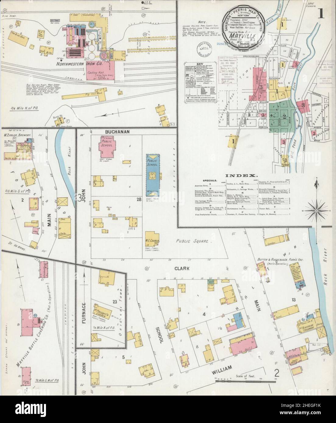 Map of mayville hi-res stock photography and images - Alamy