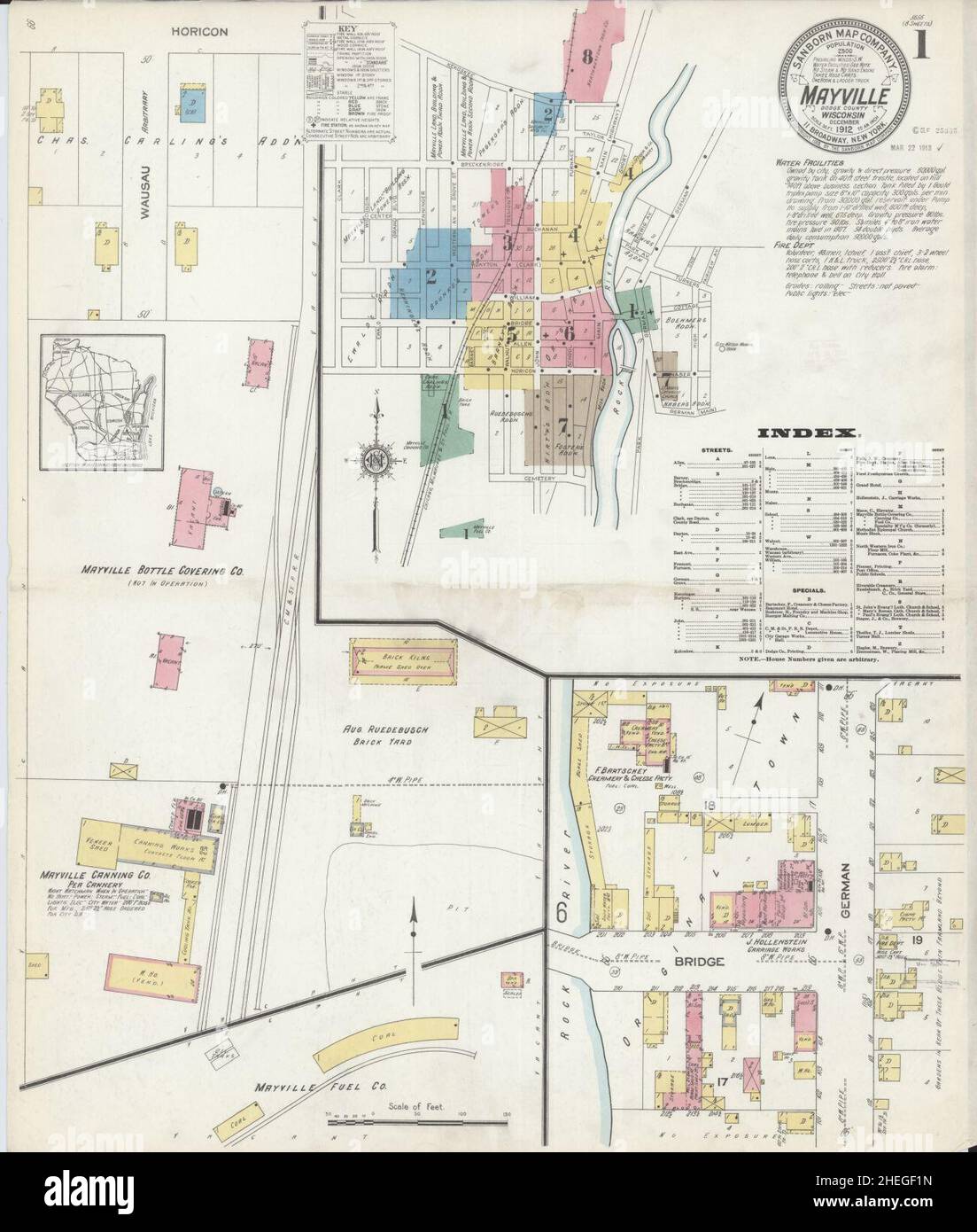 Map of mayville hi-res stock photography and images - Alamy