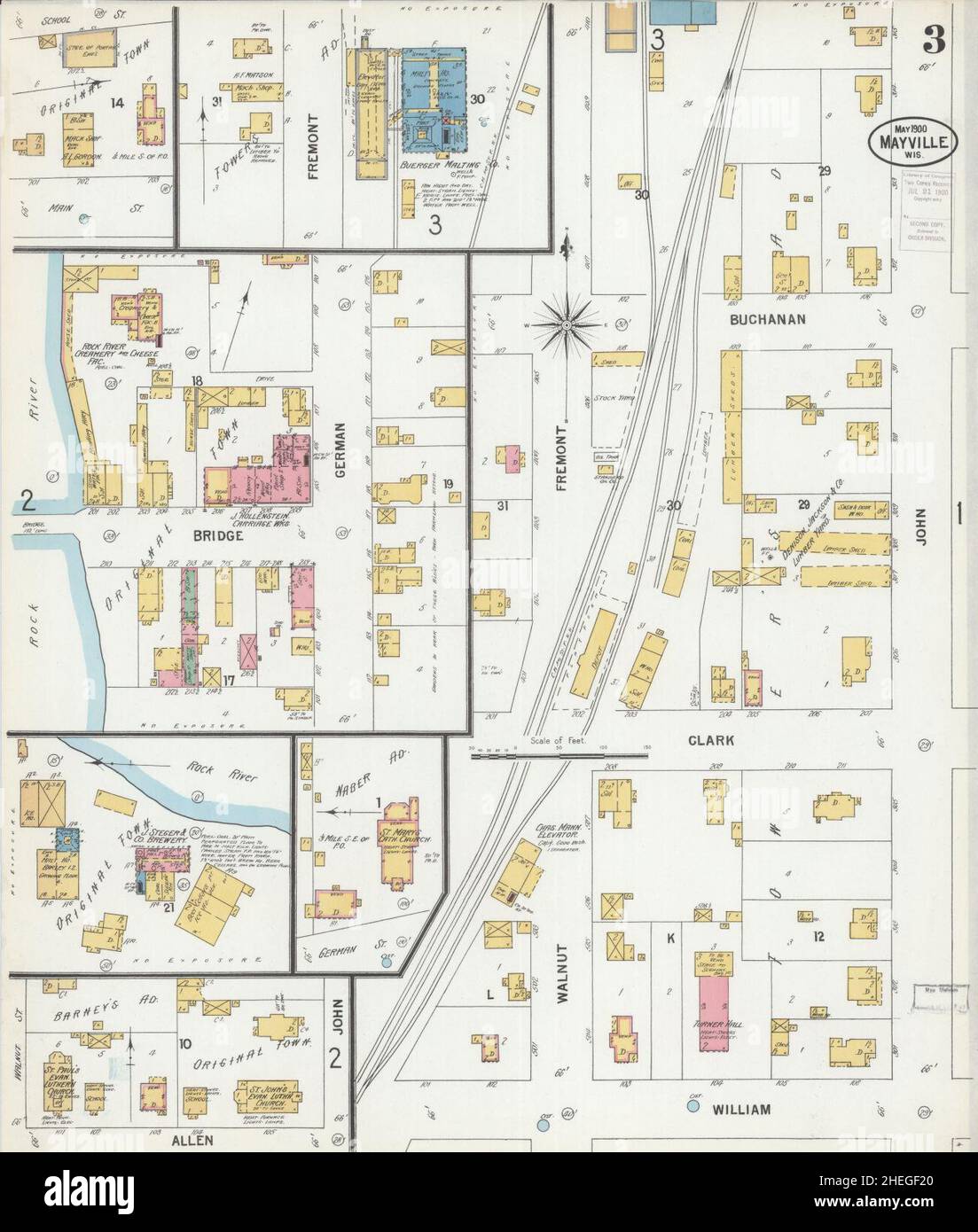 Map of mayville hi-res stock photography and images - Alamy