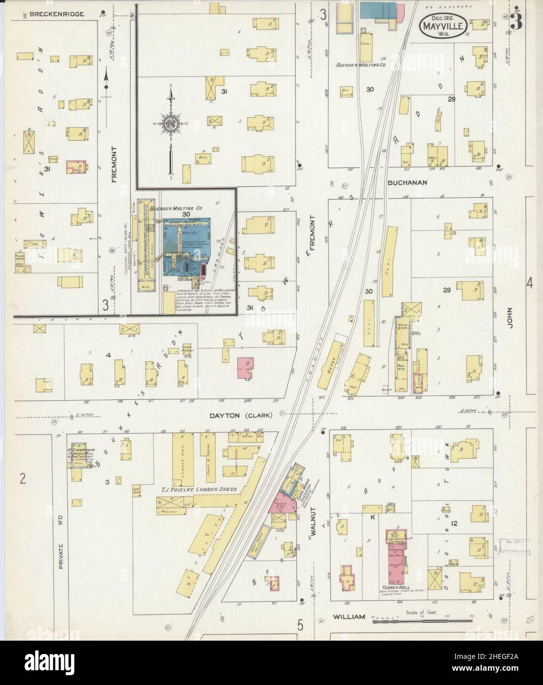 Map of mayville hi-res stock photography and images - Alamy