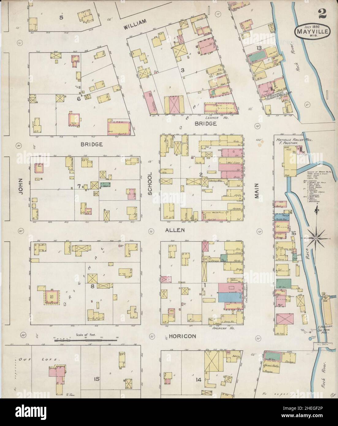 Map of mayville hi-res stock photography and images - Alamy
