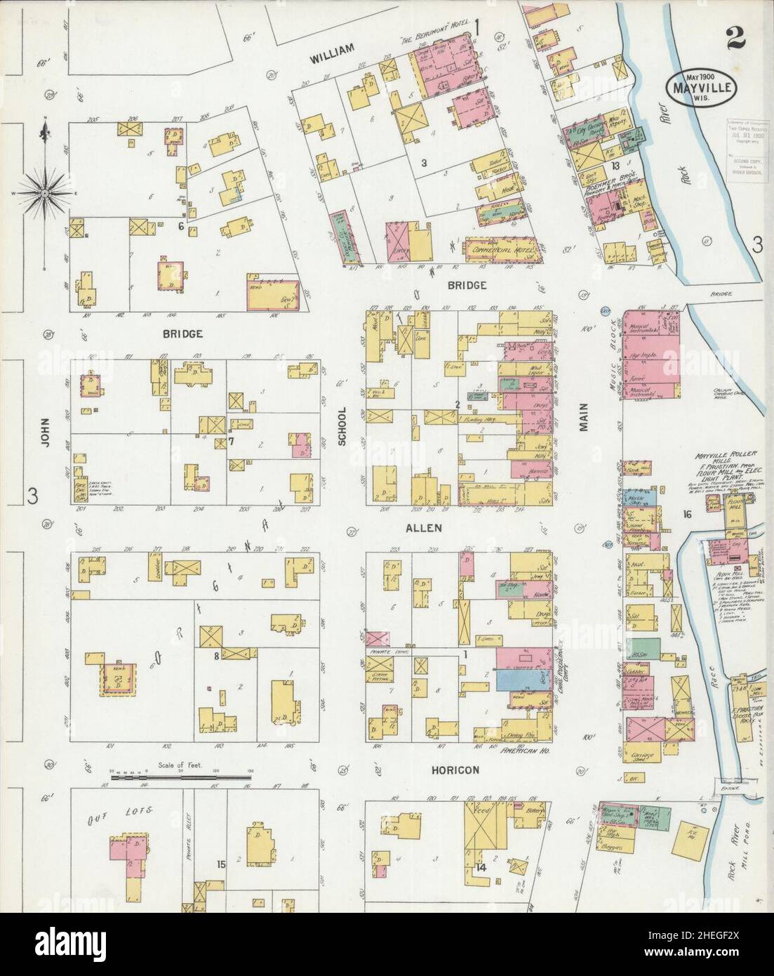 Map of mayville hi-res stock photography and images - Alamy
