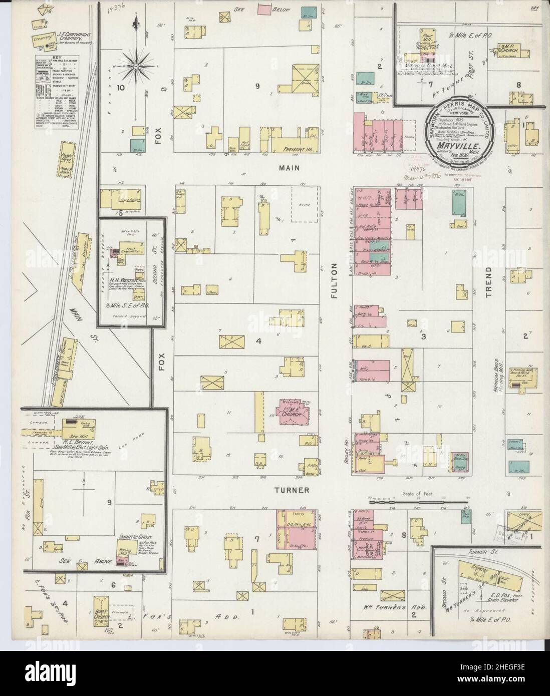 Map of mayville hi-res stock photography and images - Alamy
