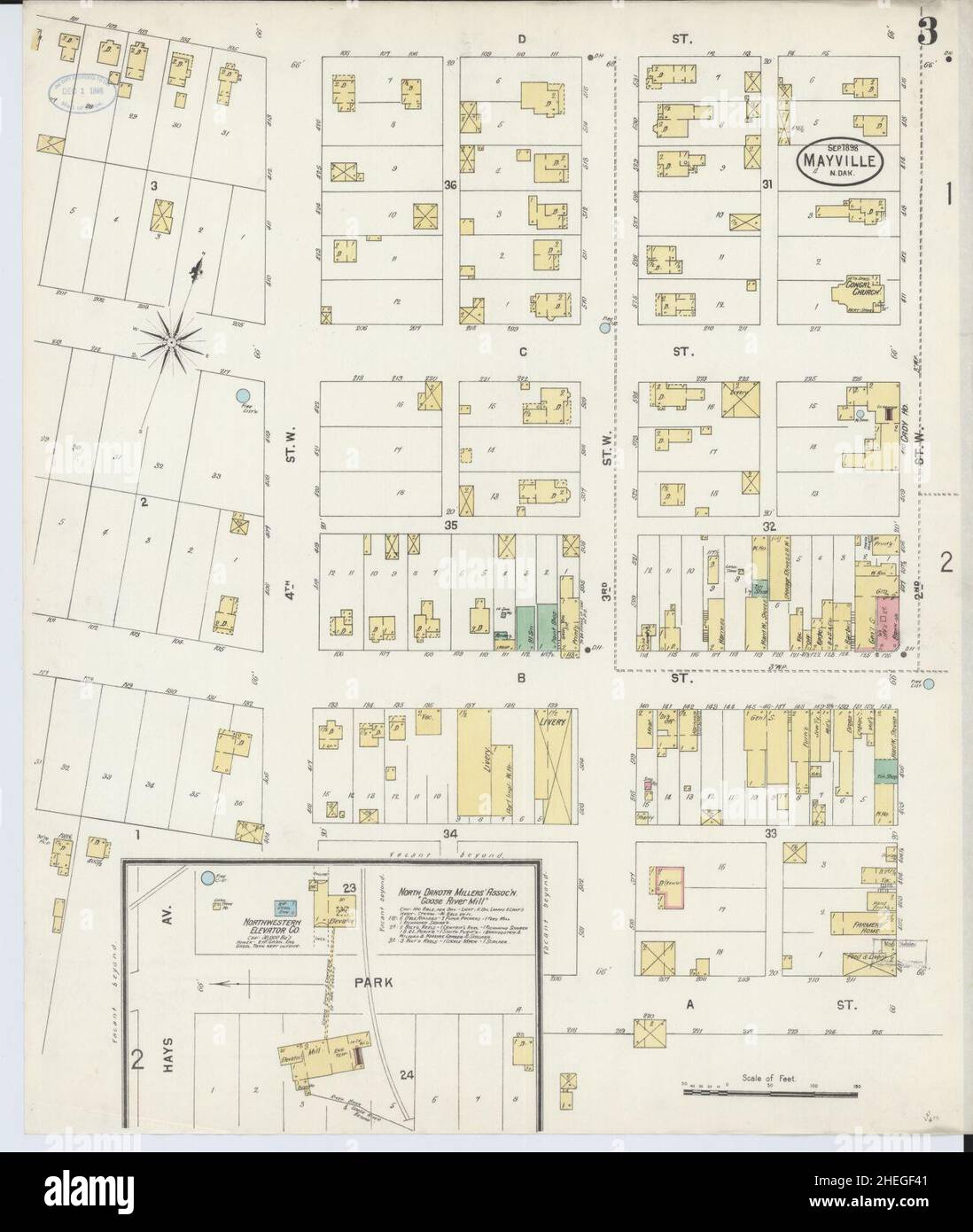 Map of mayville hi-res stock photography and images - Alamy