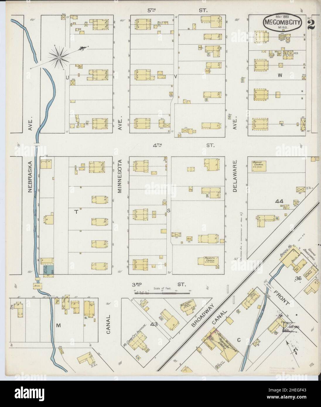 Map of mccomb mississippi hi-res stock photography and images - Alamy
