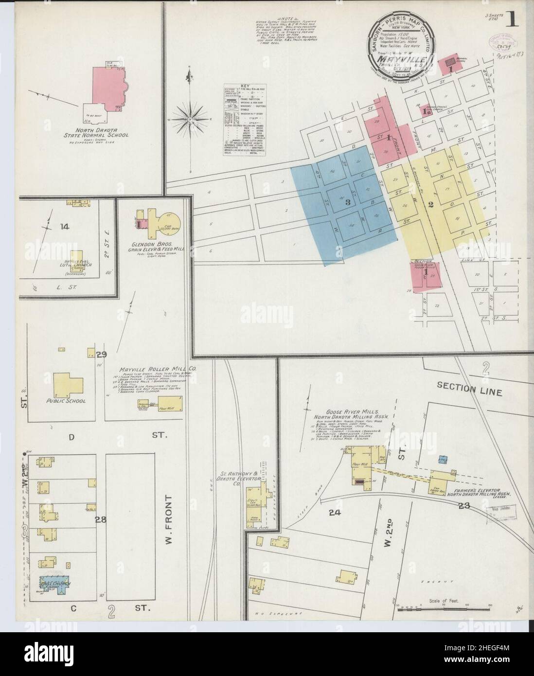 Map of mayville hi-res stock photography and images - Alamy