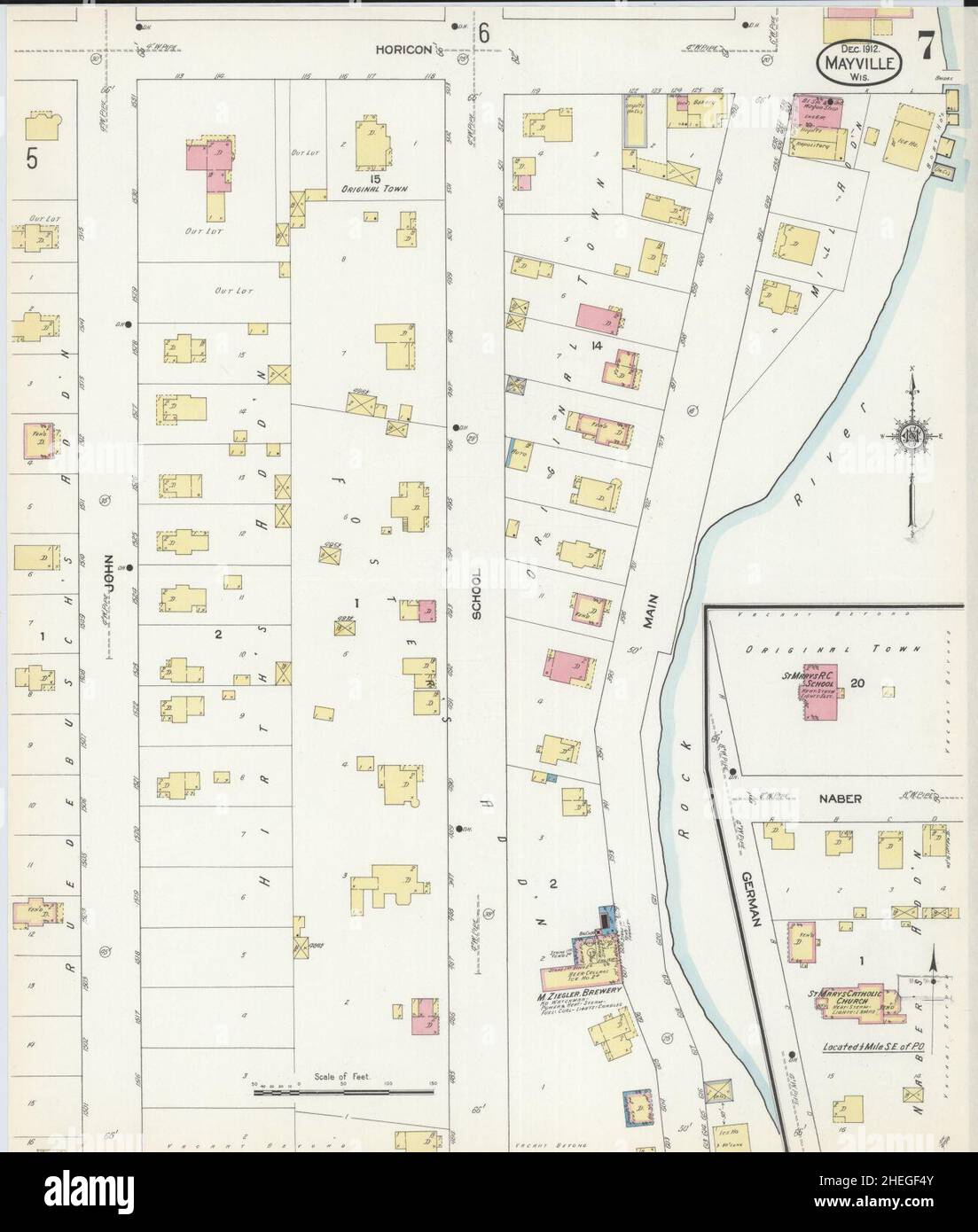 Map of mayville hi-res stock photography and images - Alamy