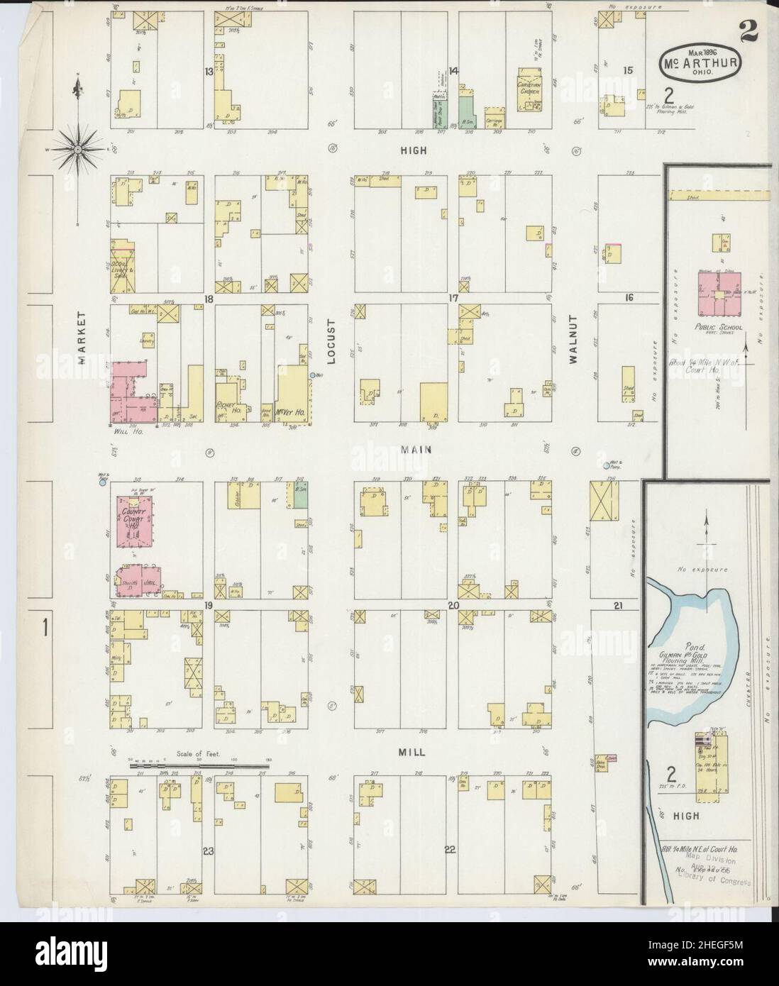 Map of vinton ohio hi-res stock photography and images - Alamy