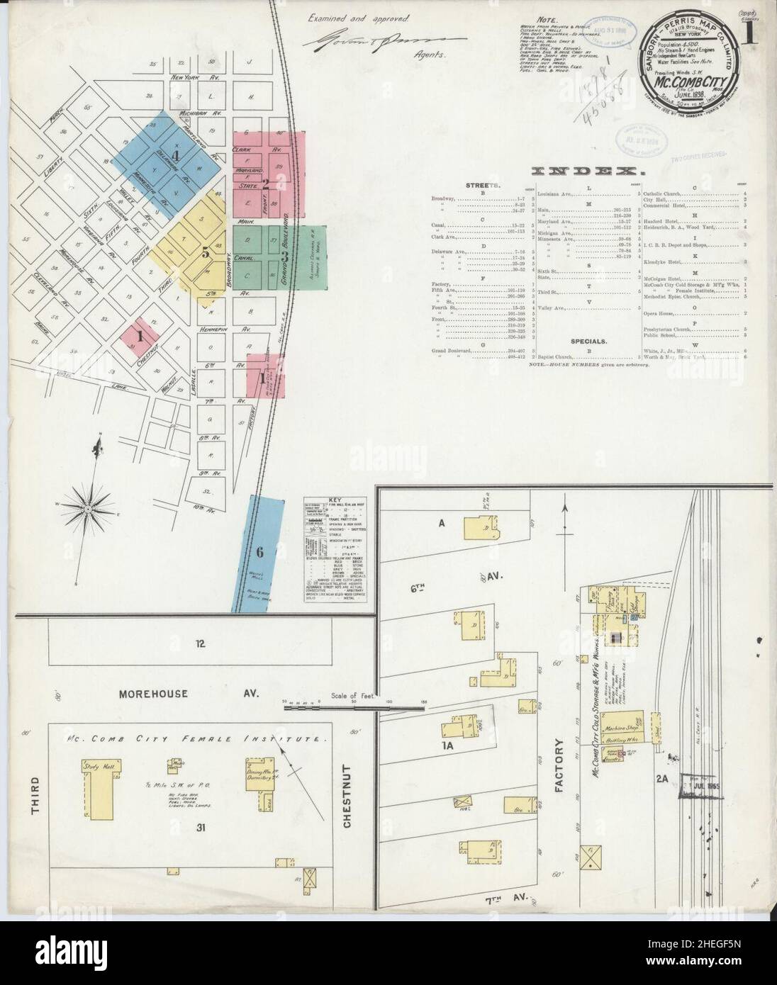 Map of mccomb mississippi hi-res stock photography and images - Alamy