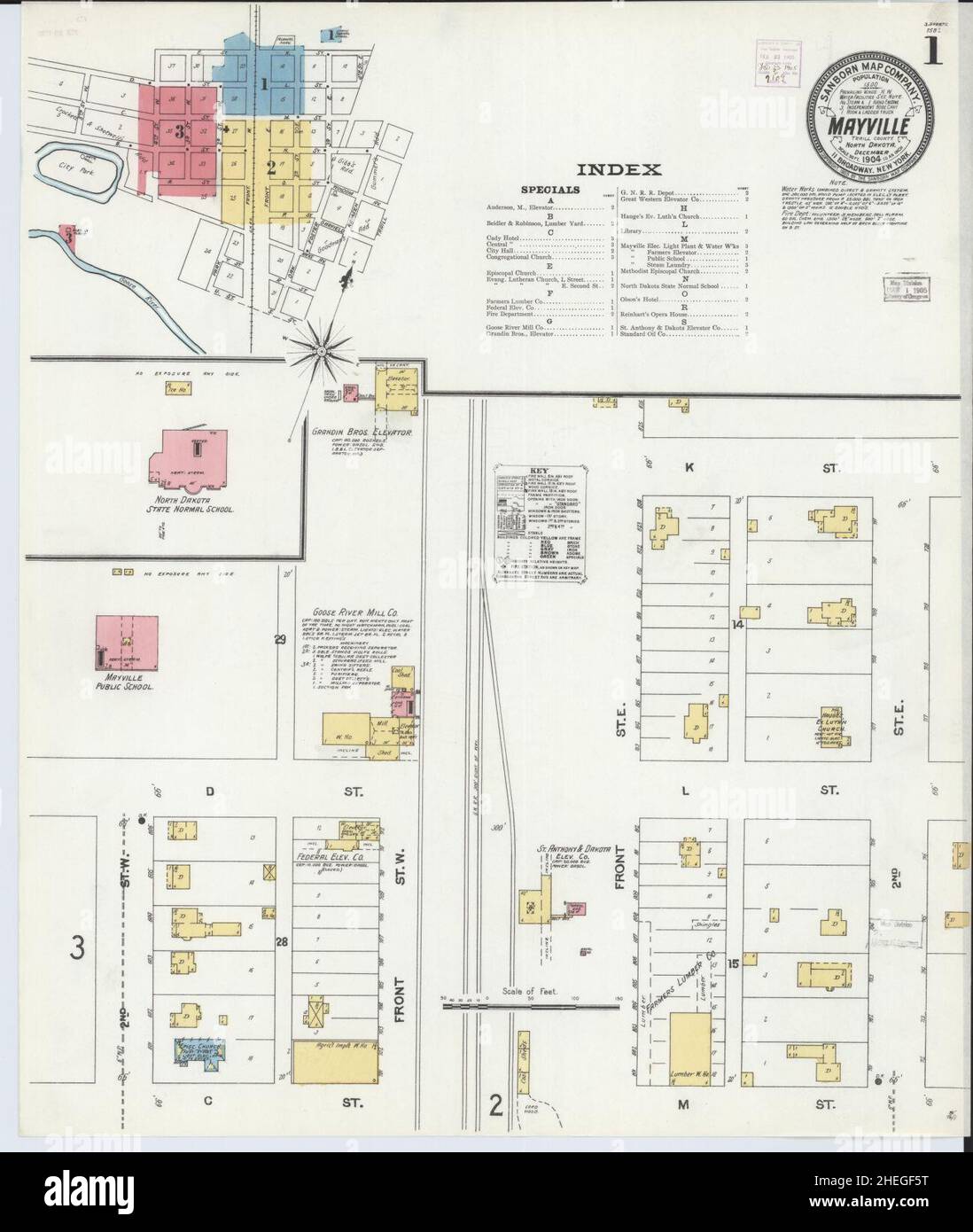 Map of mayville hi-res stock photography and images - Alamy