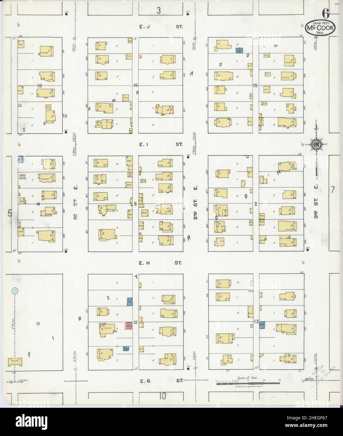 Map of mccook nebraska hi-res stock photography and images - Alamy