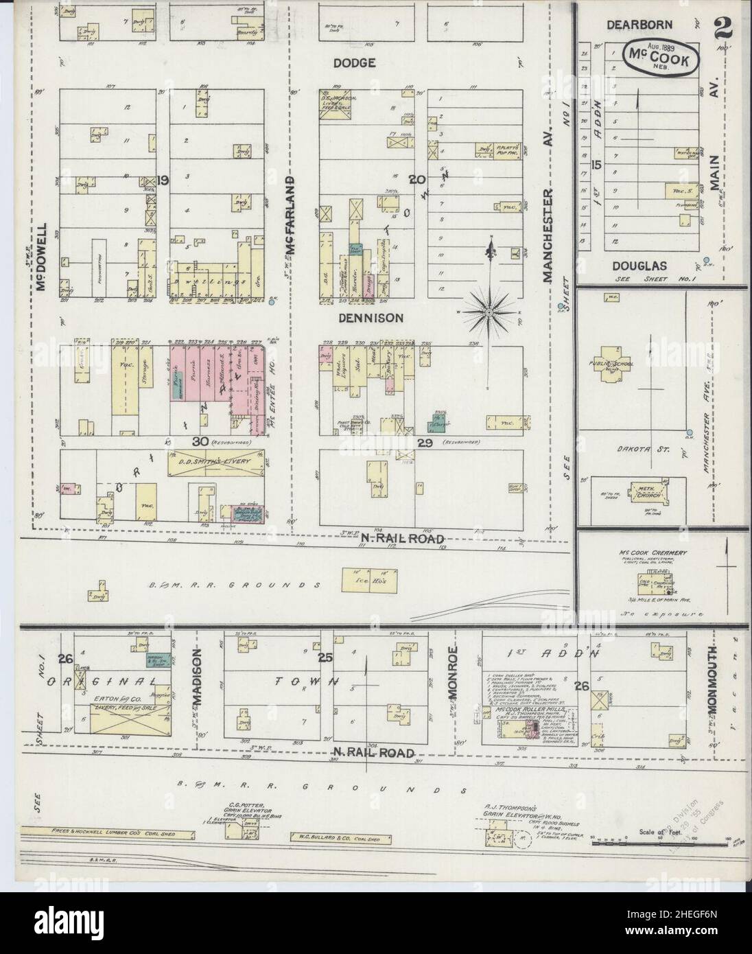 Map of mccook nebraska hi-res stock photography and images - Alamy