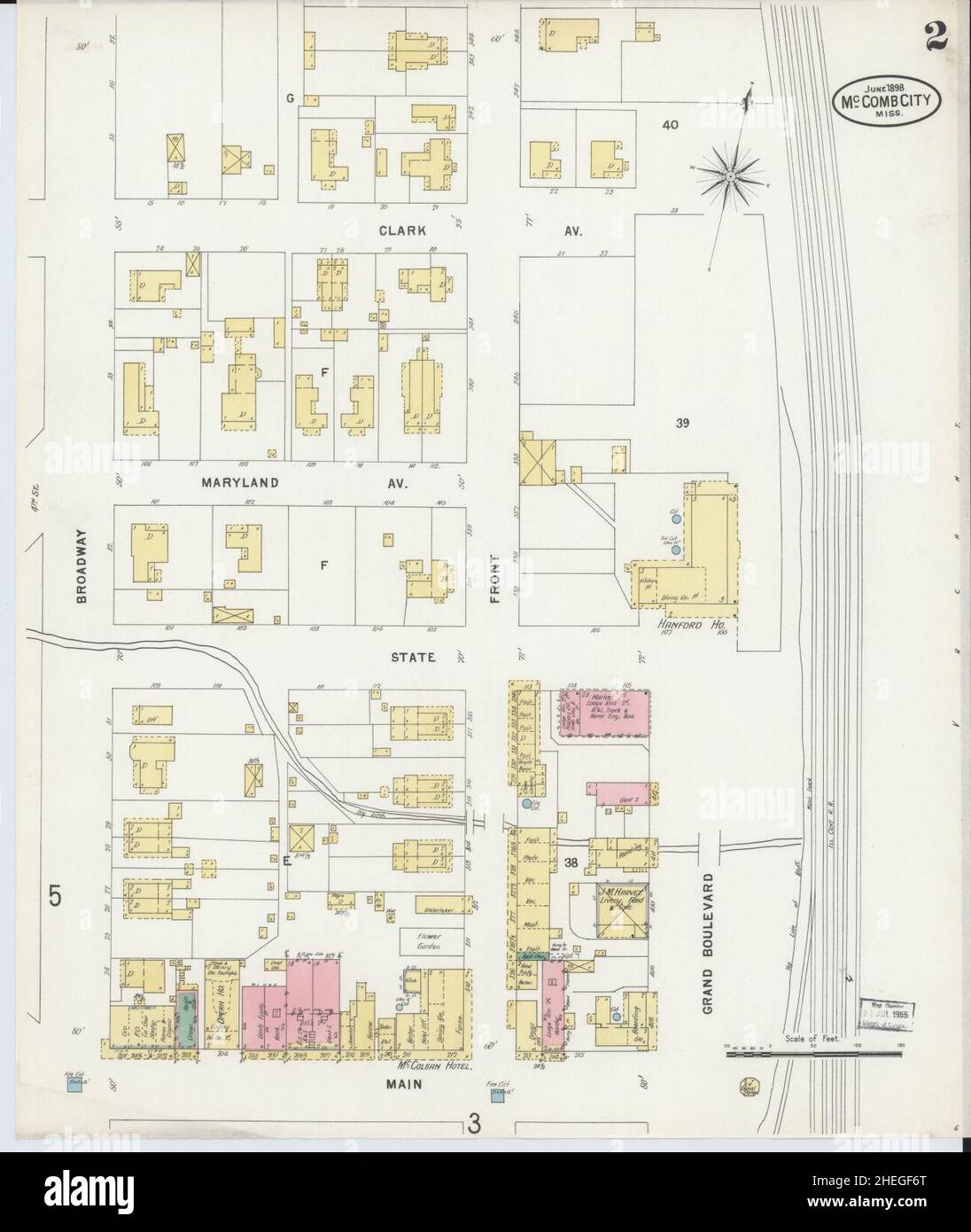 Map of mccomb mississippi hi-res stock photography and images - Alamy