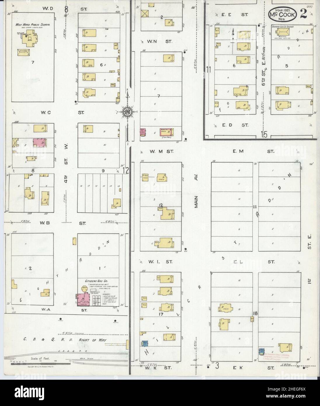 Map of mccook nebraska hi-res stock photography and images - Alamy