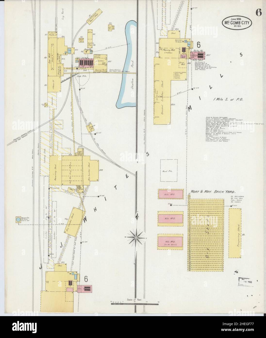 Map of mccomb hi-res stock photography and images - Alamy