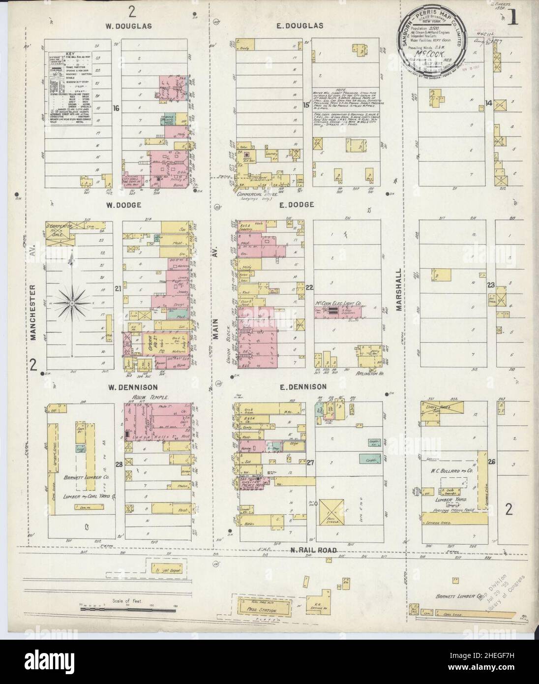 Map of mccook nebraska hi-res stock photography and images - Alamy