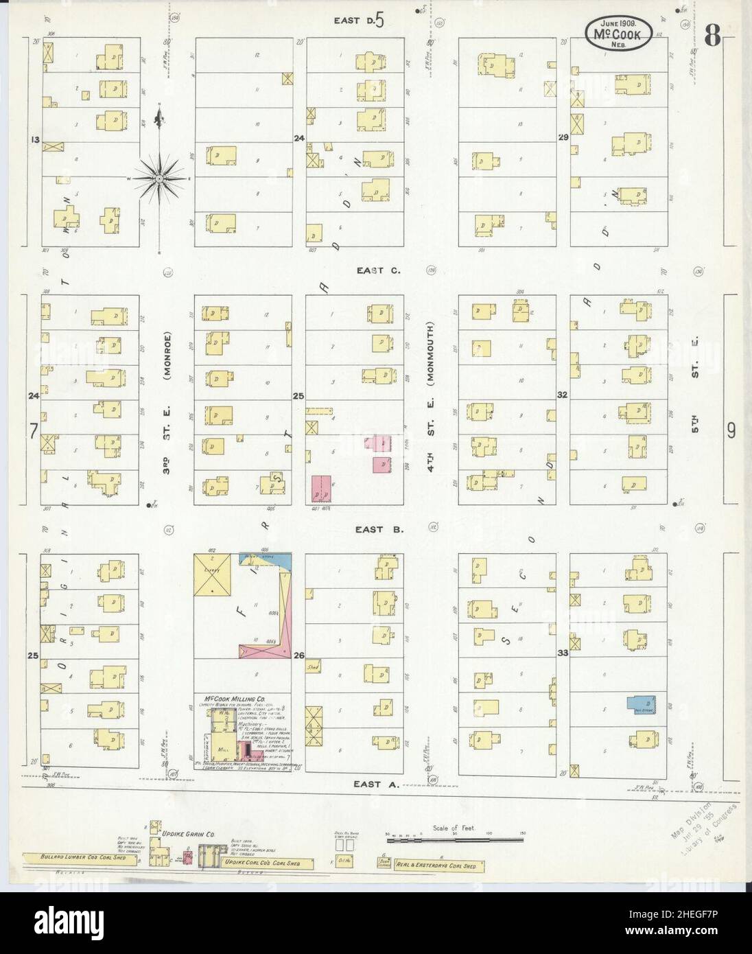 Map of mccook nebraska hi-res stock photography and images - Alamy
