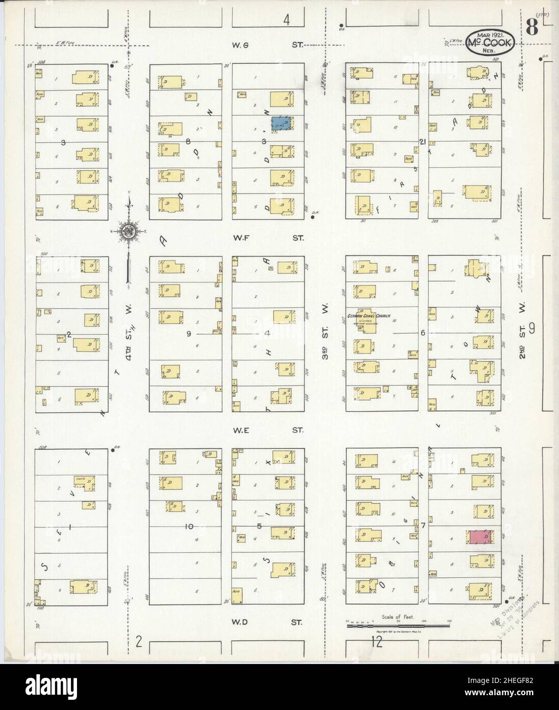 Map of mccook hi-res stock photography and images - Alamy