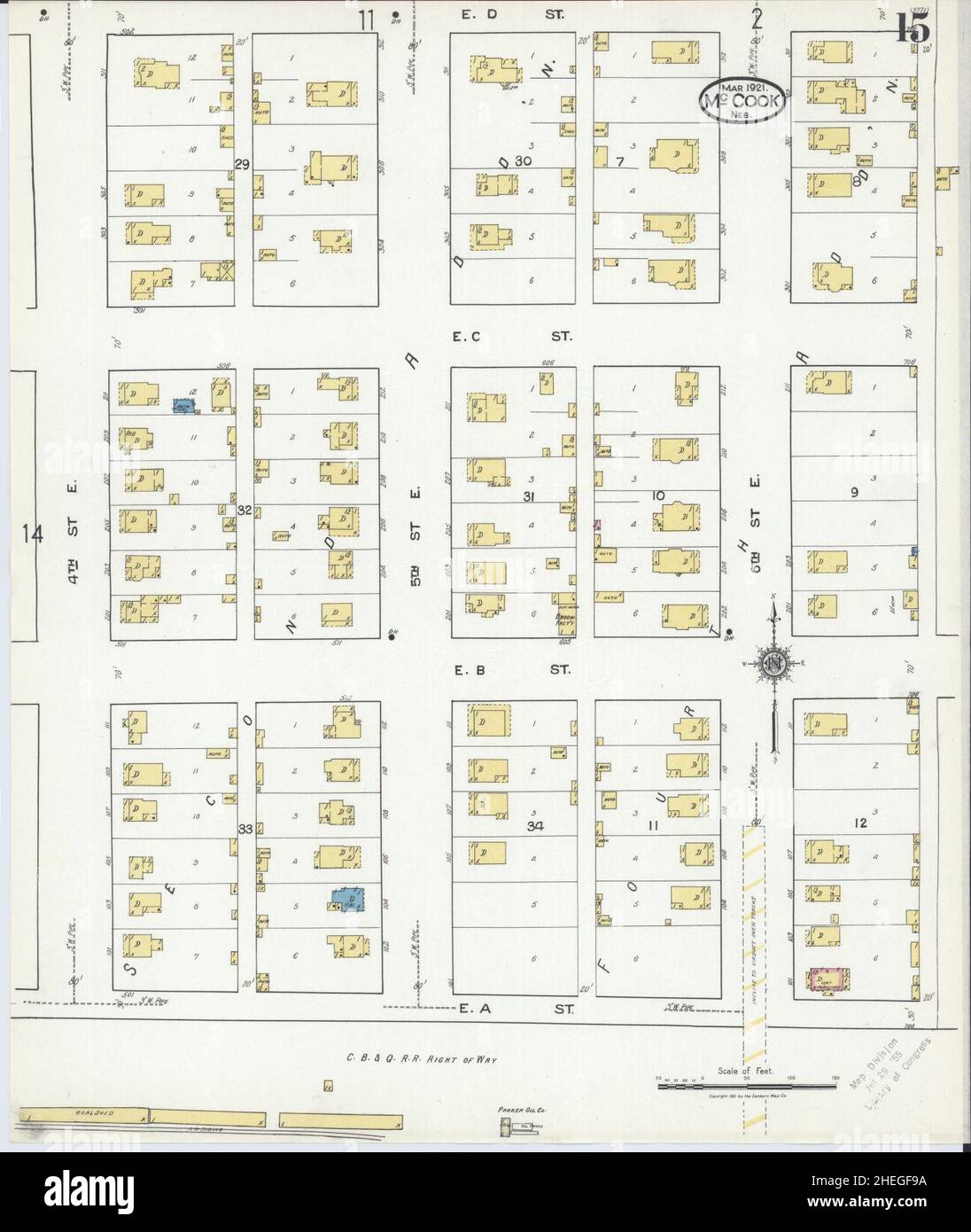 Map of mccook hi-res stock photography and images - Alamy
