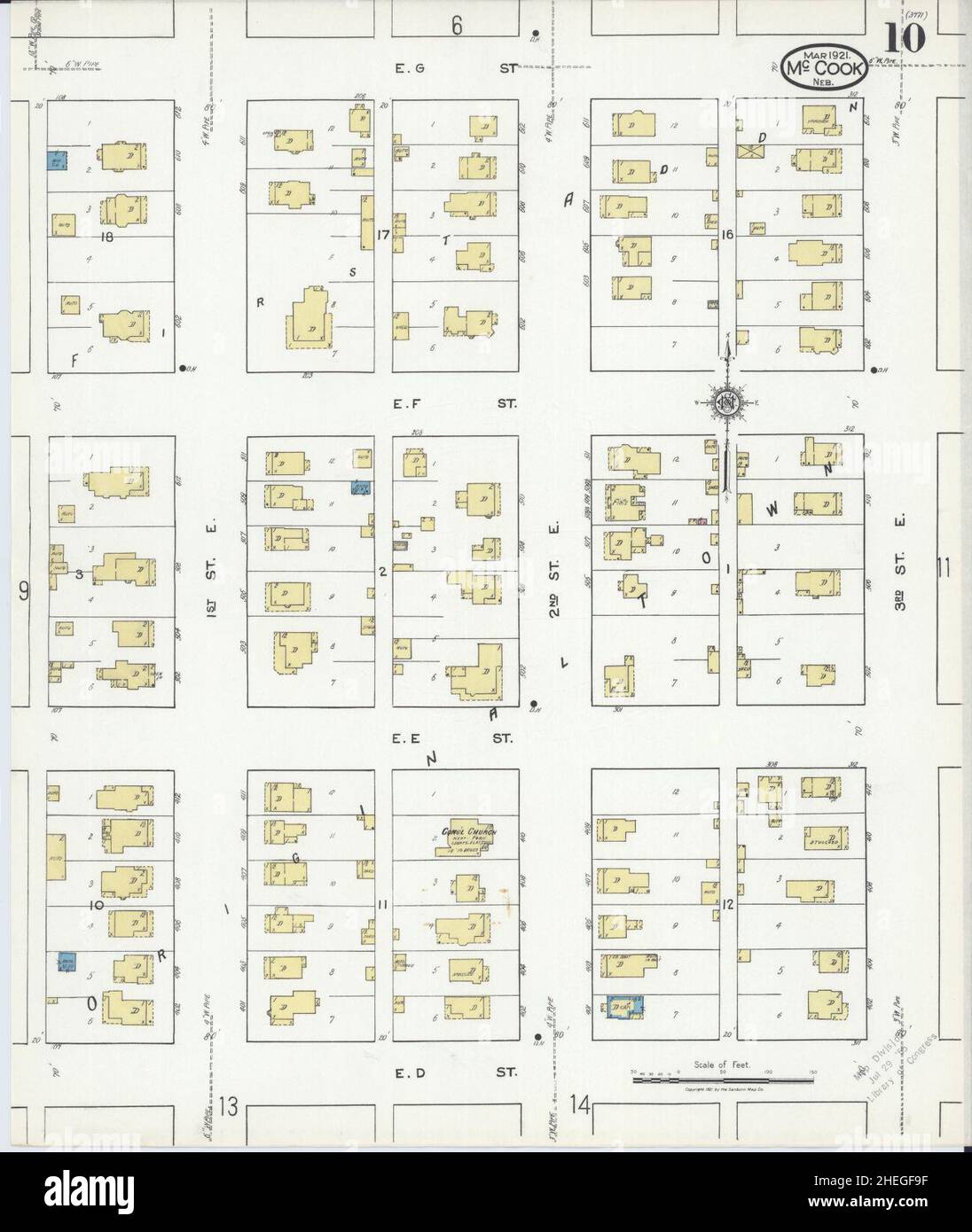 Map of mccook nebraska hi-res stock photography and images - Alamy
