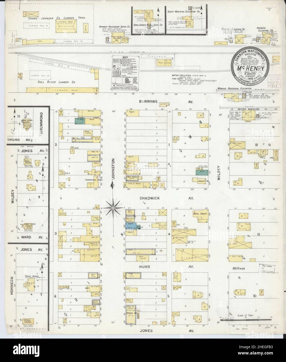 Sanborn Fire Insurance Map from McHenry, Foster County, North Dakota ...