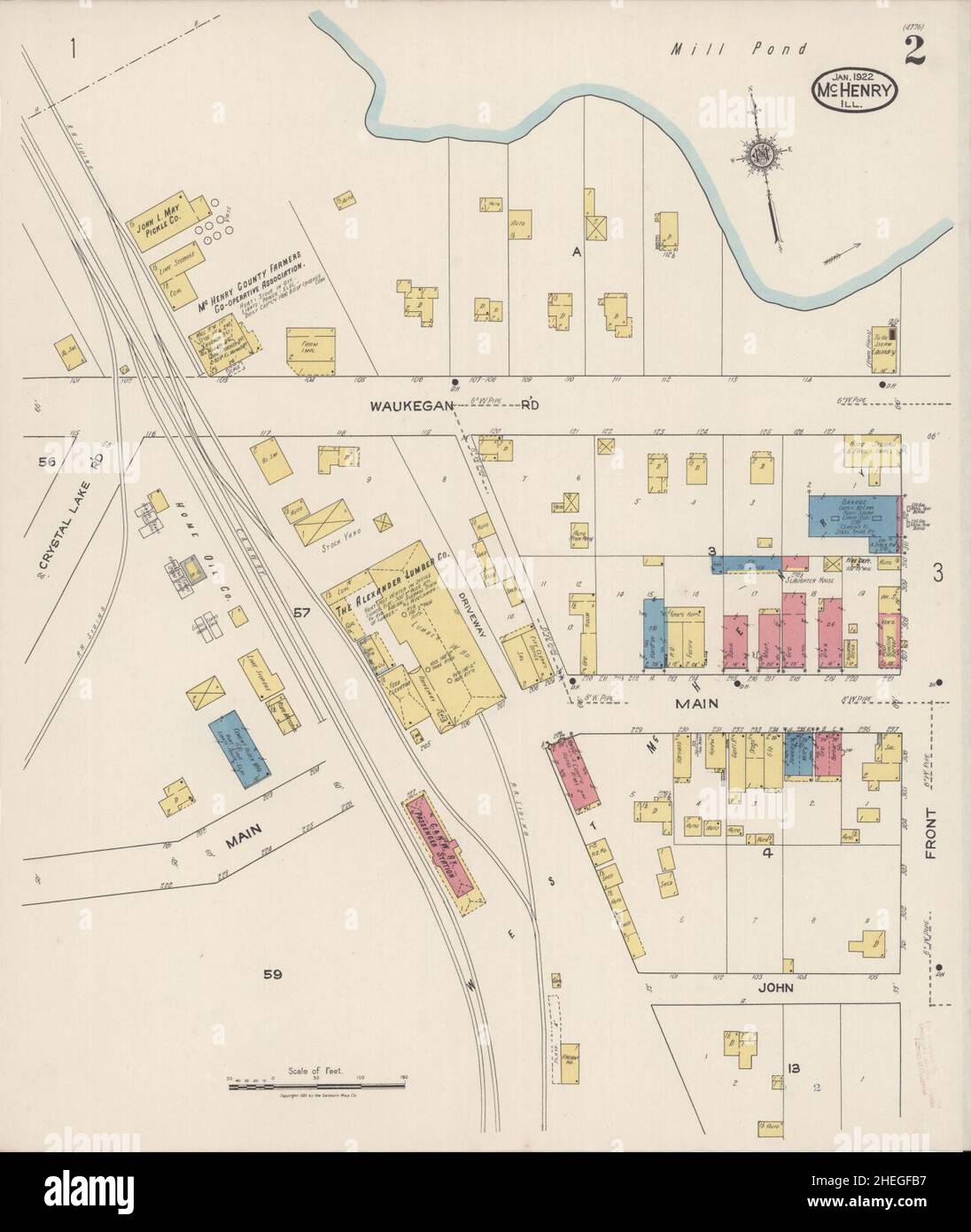 Map of mchenry hi-res stock photography and images - Alamy