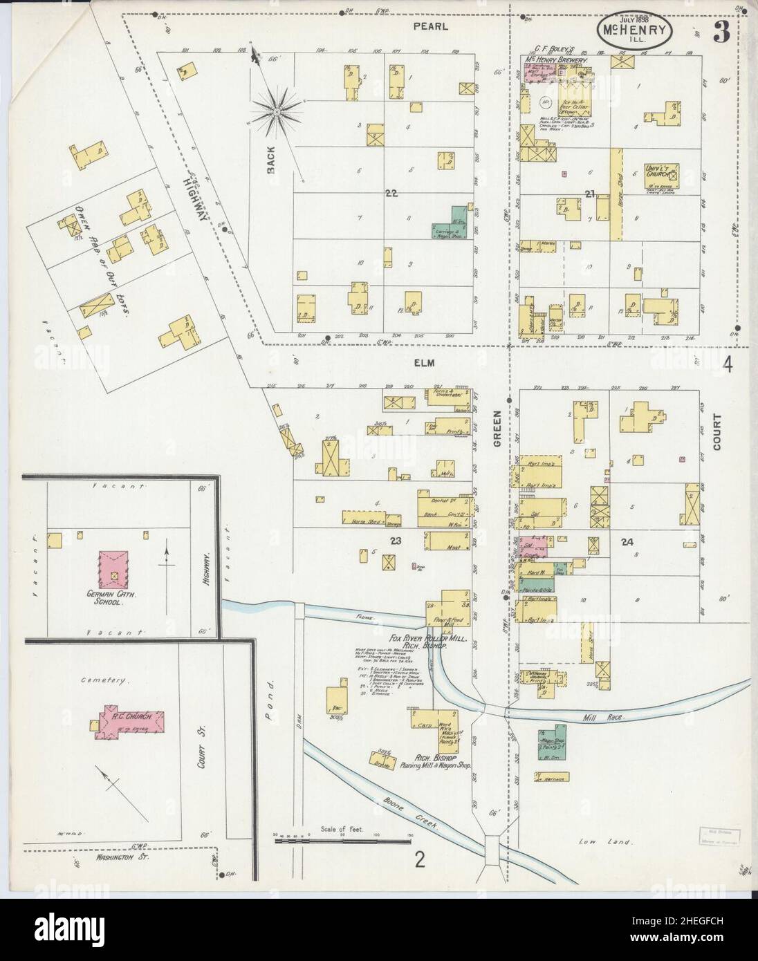 Mchenry county map hi-res stock photography and images - Alamy