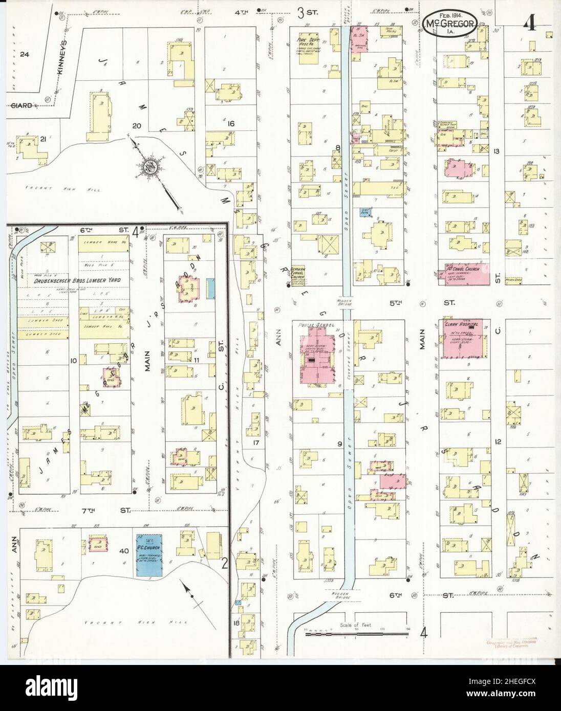 Map of mcgregor hi-res stock photography and images - Alamy