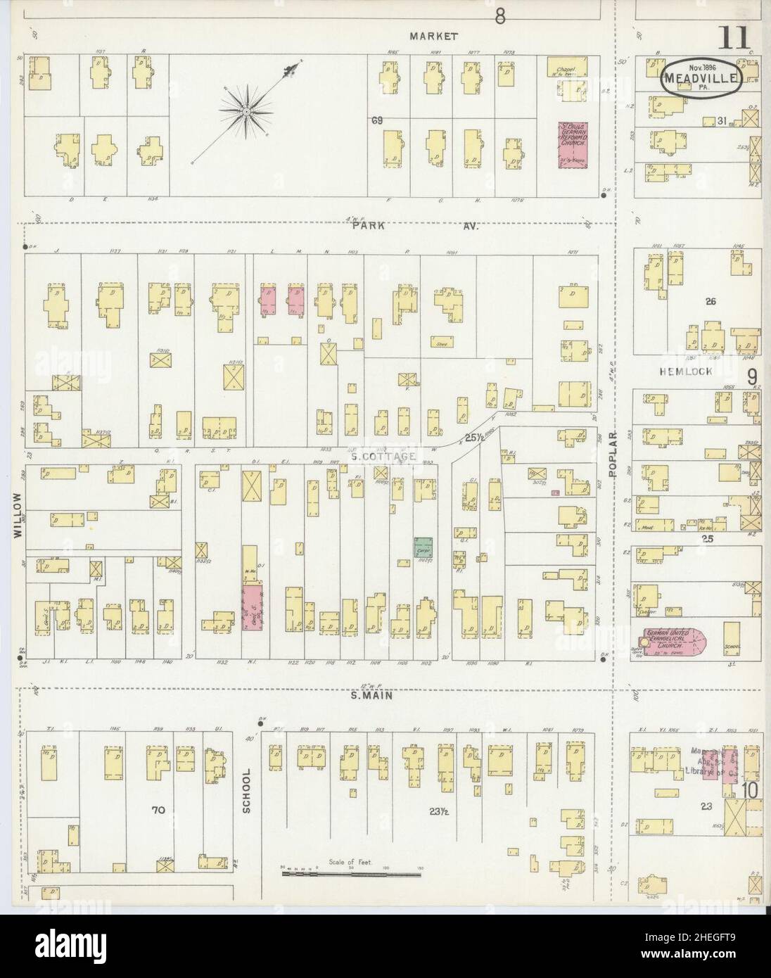 Map of meadville hi-res stock photography and images - Alamy