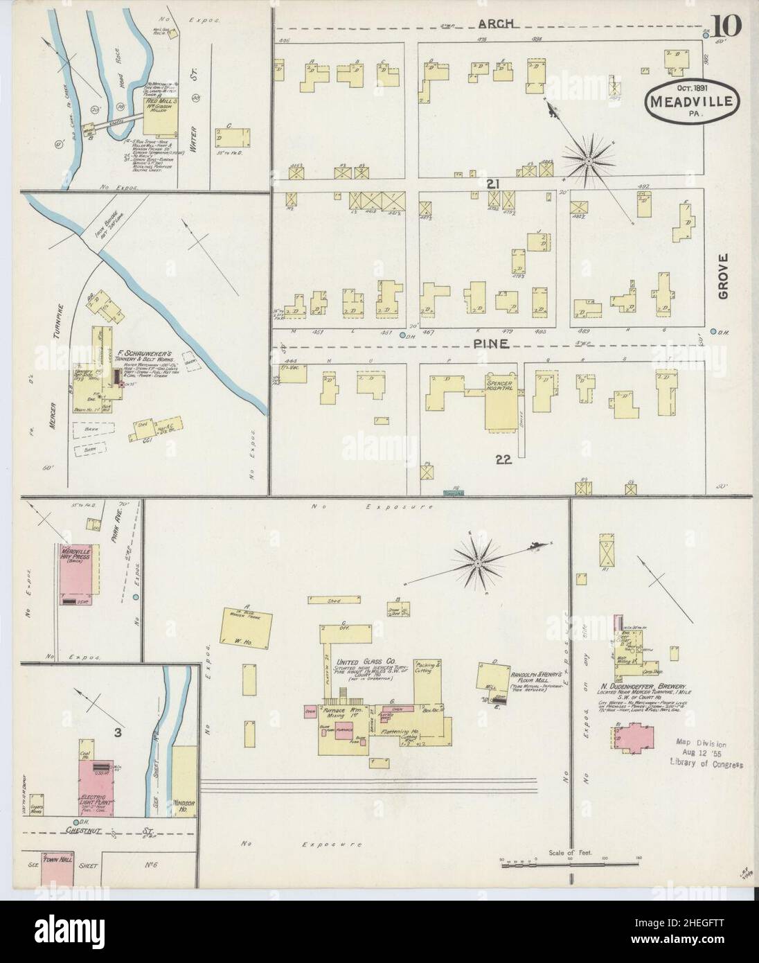 Map of meadville hi-res stock photography and images - Alamy