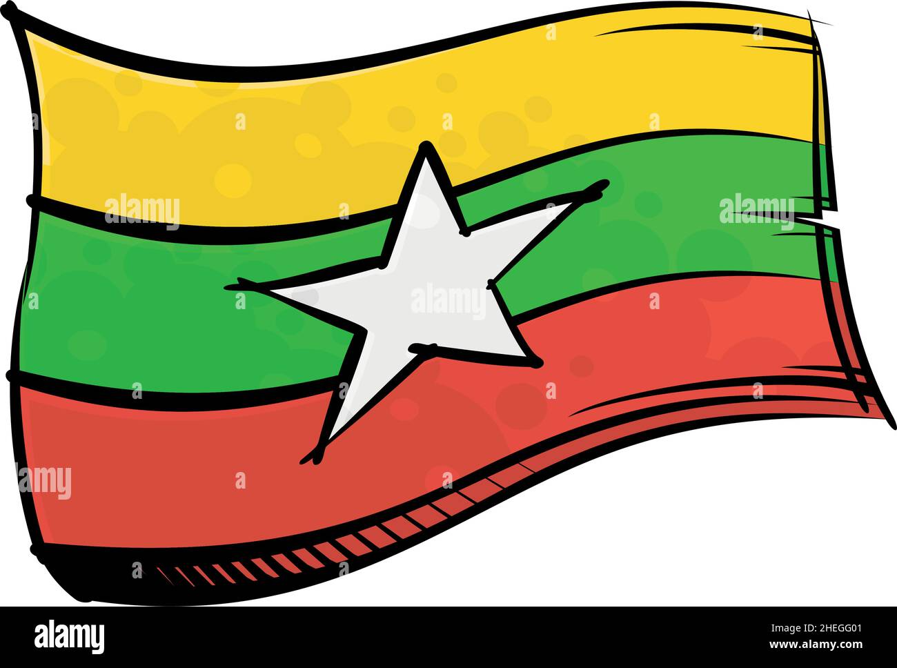 National flag myanmar in Stock Vector Images - Alamy