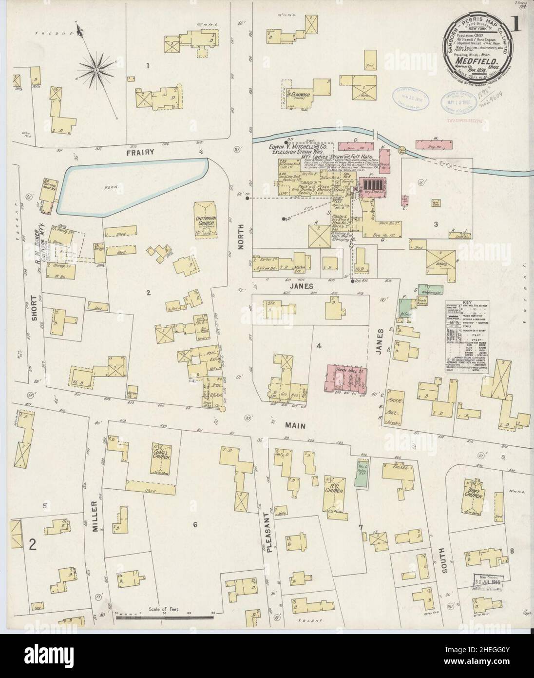 Map of medfield hi-res stock photography and images - Alamy