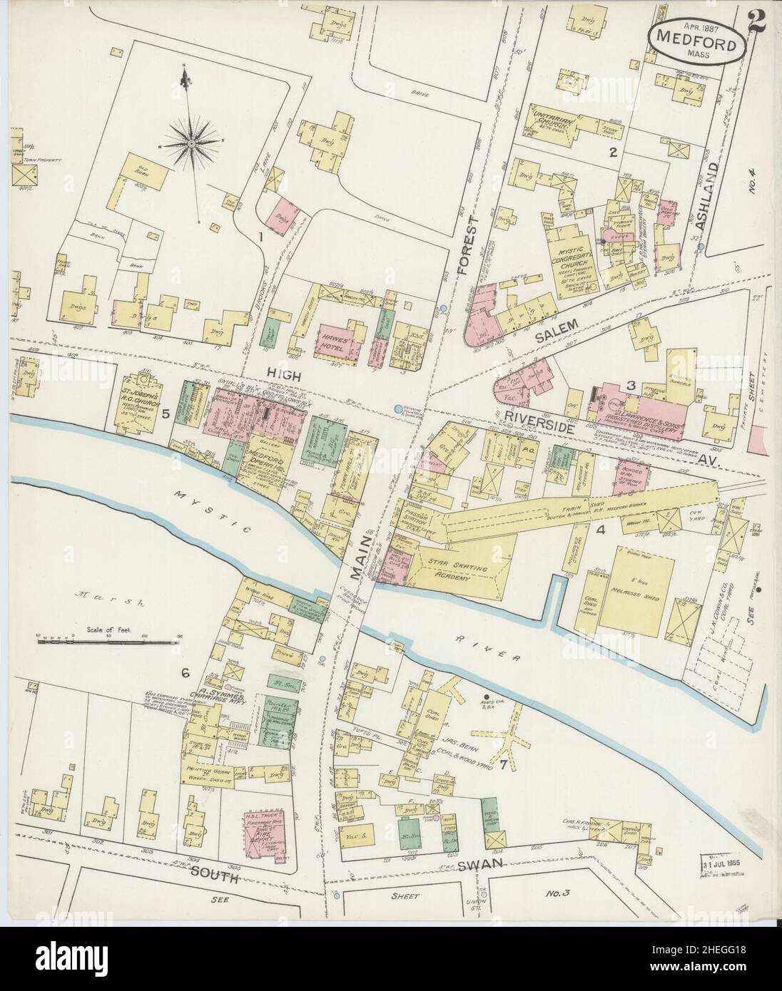 Medford map hi-res stock photography and images - Alamy