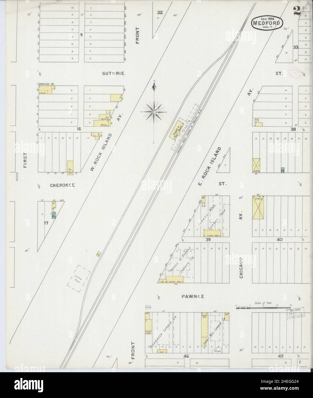 Map of medford oklahoma hi-res stock photography and images - Alamy