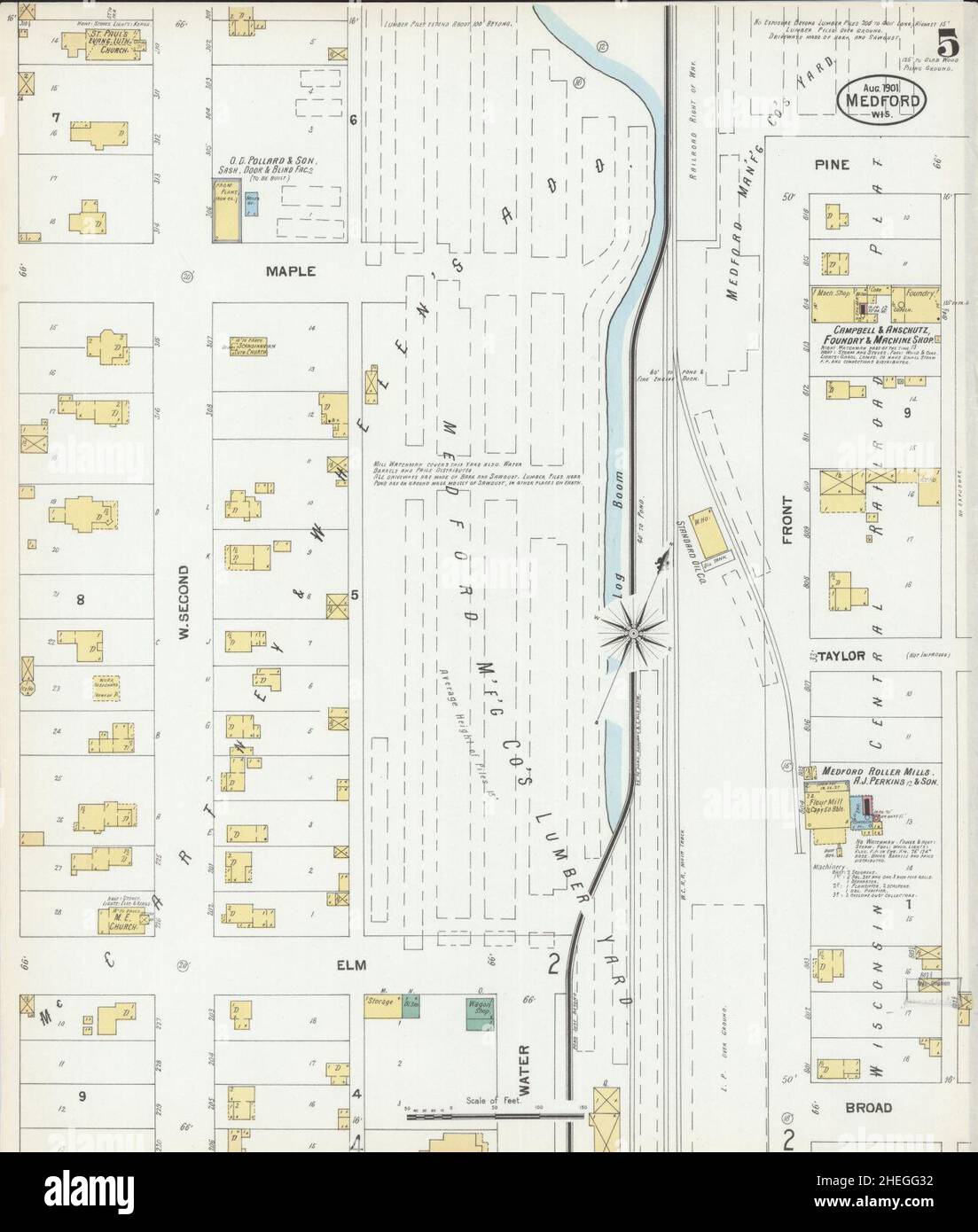 Map of medford wisconsin hi-res stock photography and images - Alamy