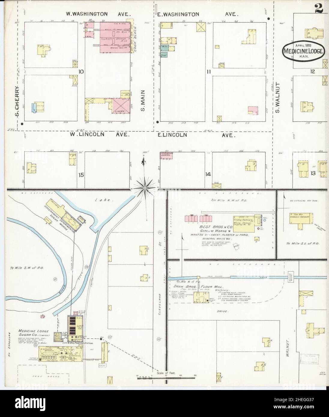 Barber county map hi-res stock photography and images - Alamy