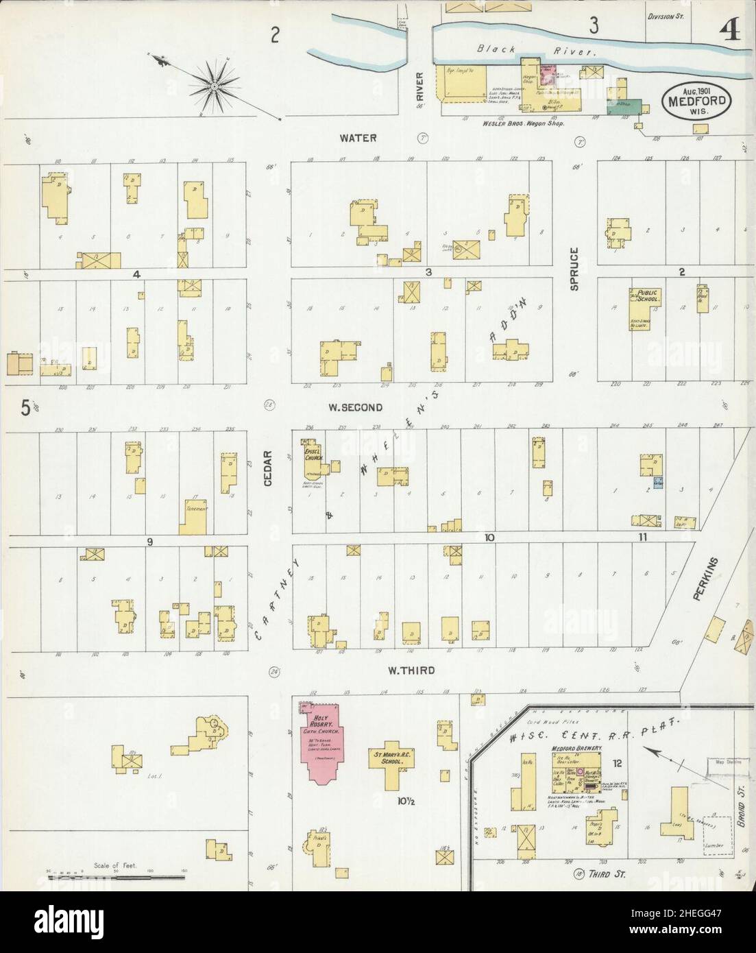 Map of medford wisconsin hi-res stock photography and images - Alamy