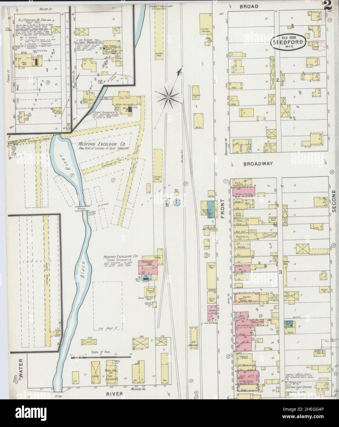 Map of medford wisconsin hi-res stock photography and images - Alamy