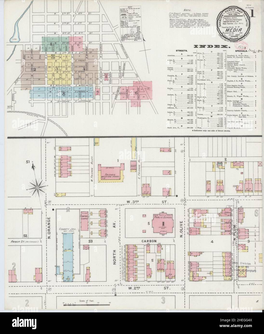 Map of media pennsylvania hi-res stock photography and images - Alamy