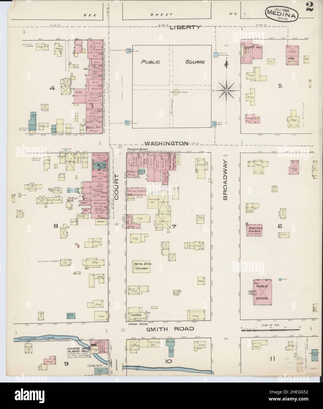 Map of medina ohio hi-res stock photography and images - Alamy