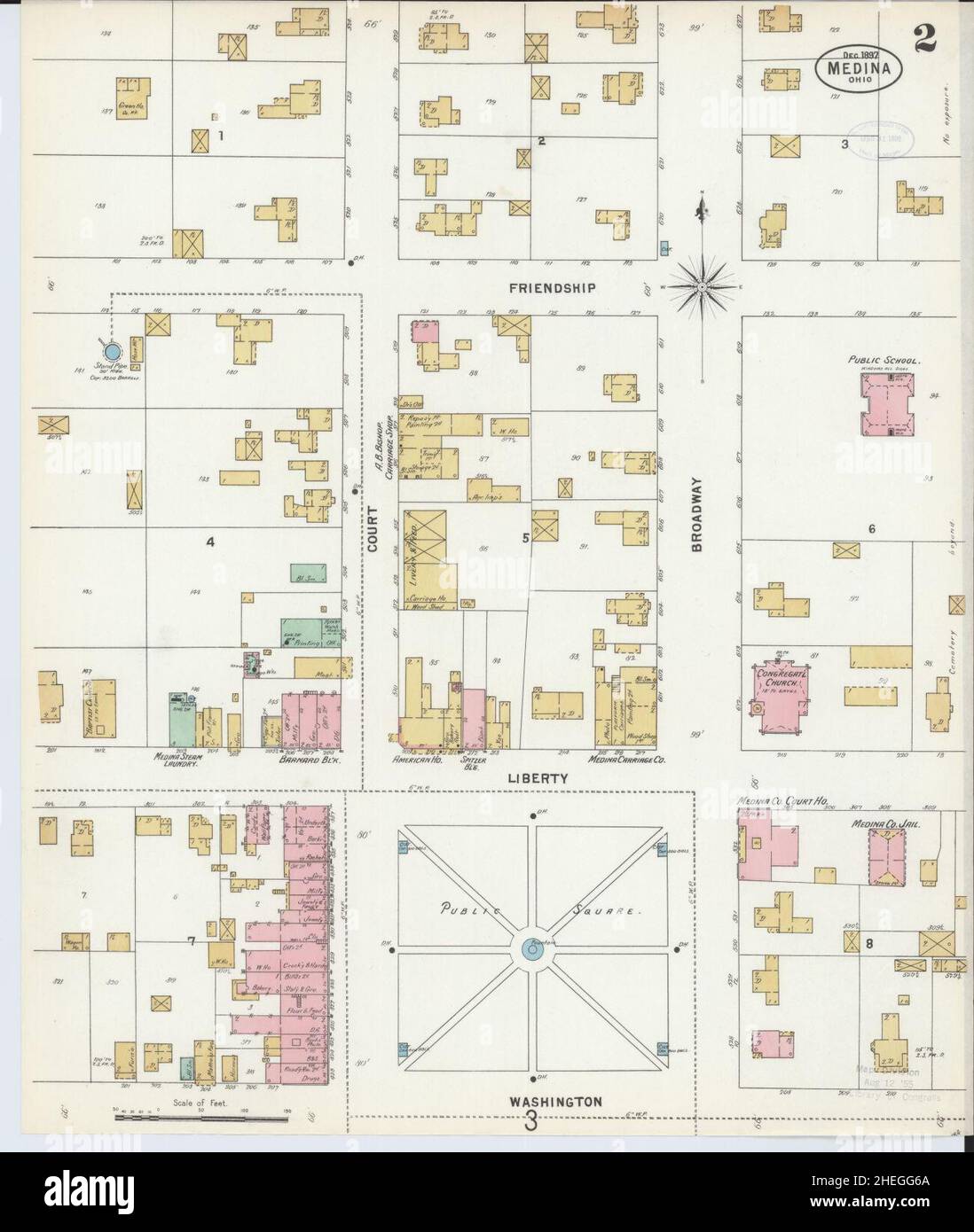 Map of medina ohio hi-res stock photography and images - Alamy