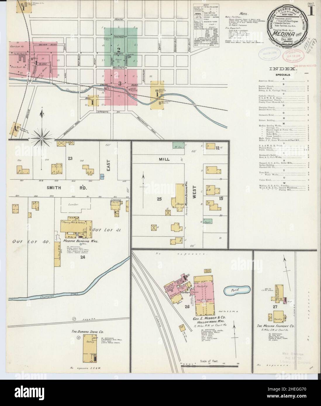Map of medina ohio hi-res stock photography and images - Alamy